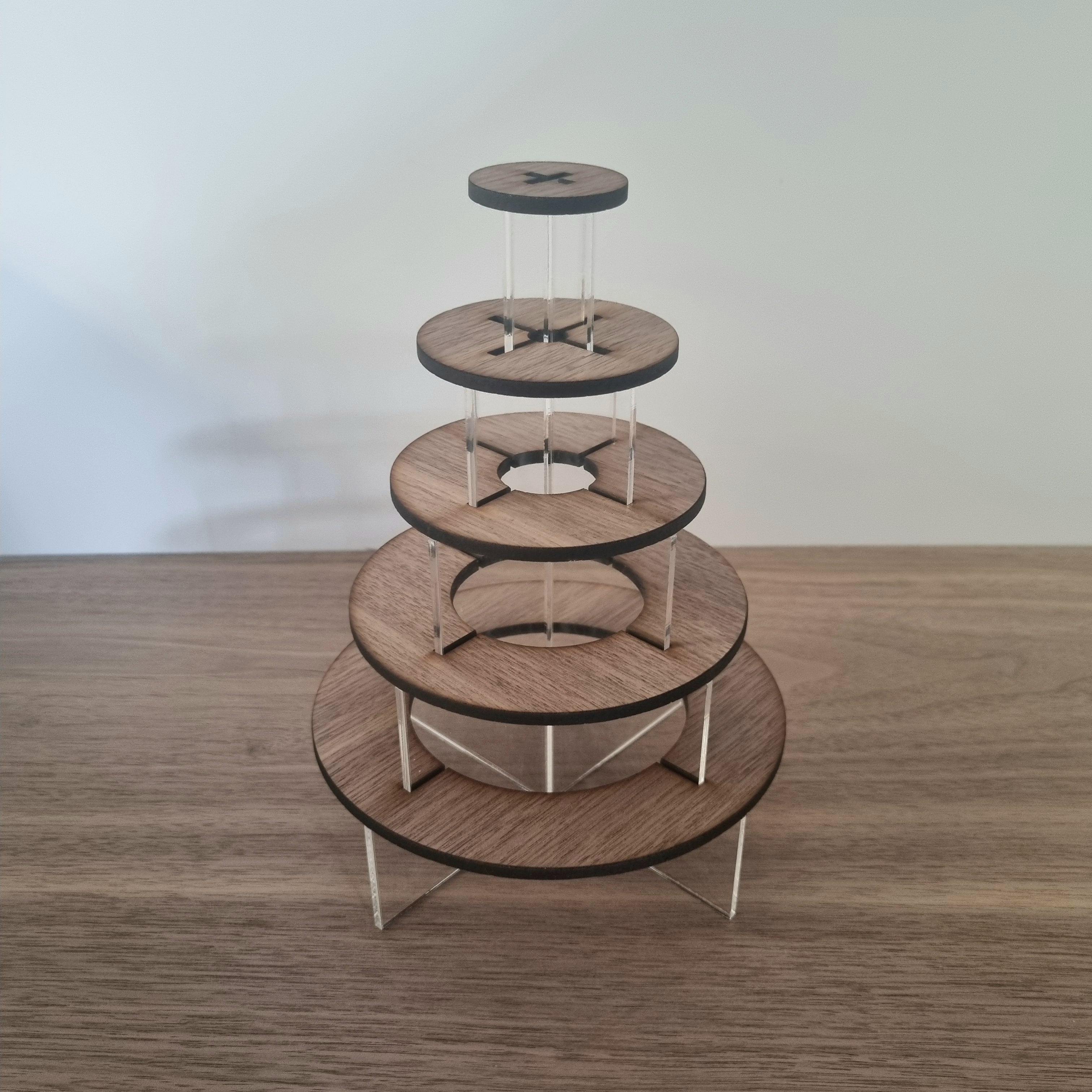 Wooden Round Canape or Rocher Display Stand – Servewell
