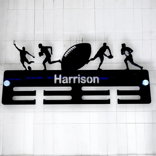 Rugby Player Medal Hanger - Gloss – Servewell